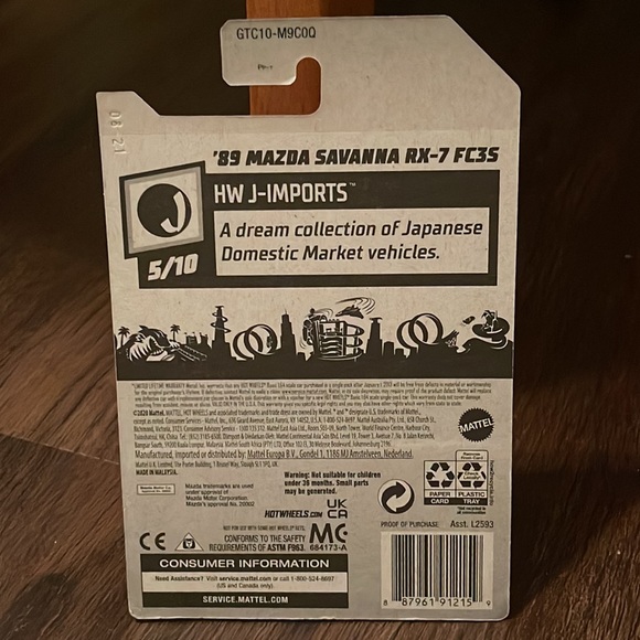 Mattel | Toys | 89 Mazda Savanna Rx7 Fc35 Hot Wheels 22 | Poshmark